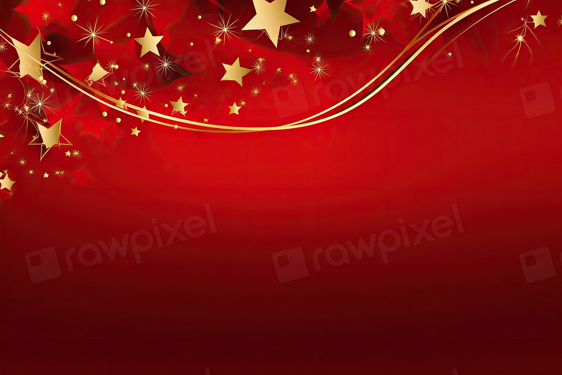 Red background backgrounds gold star. | Premium Photo Illustration ...