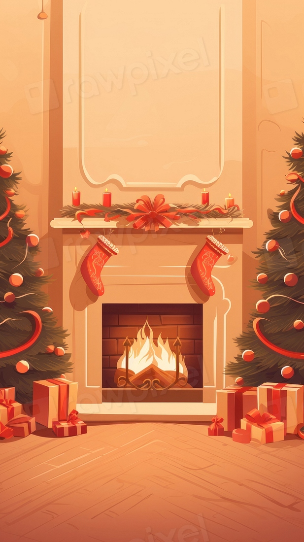 Fireplace christmas hearth architecture. | Free Photo Illustration ...