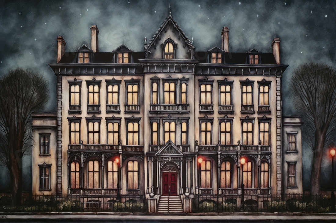 Gothic townhouse facade architecture building | Premium Photo ...