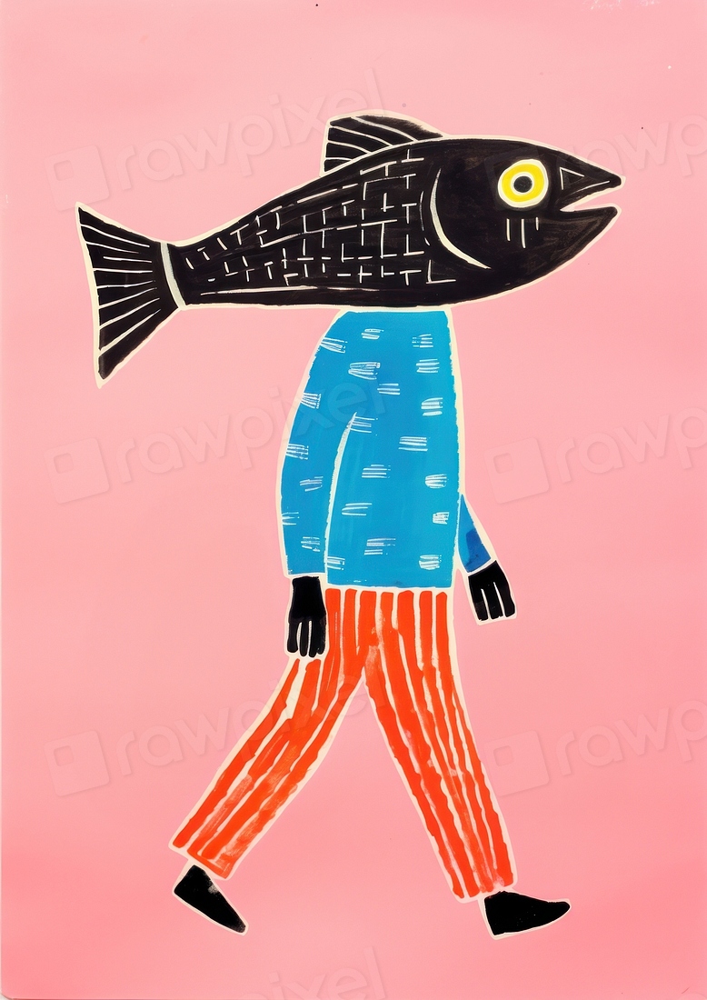 Human fish, animal paper craft | Premium Photo Illustration - rawpixel