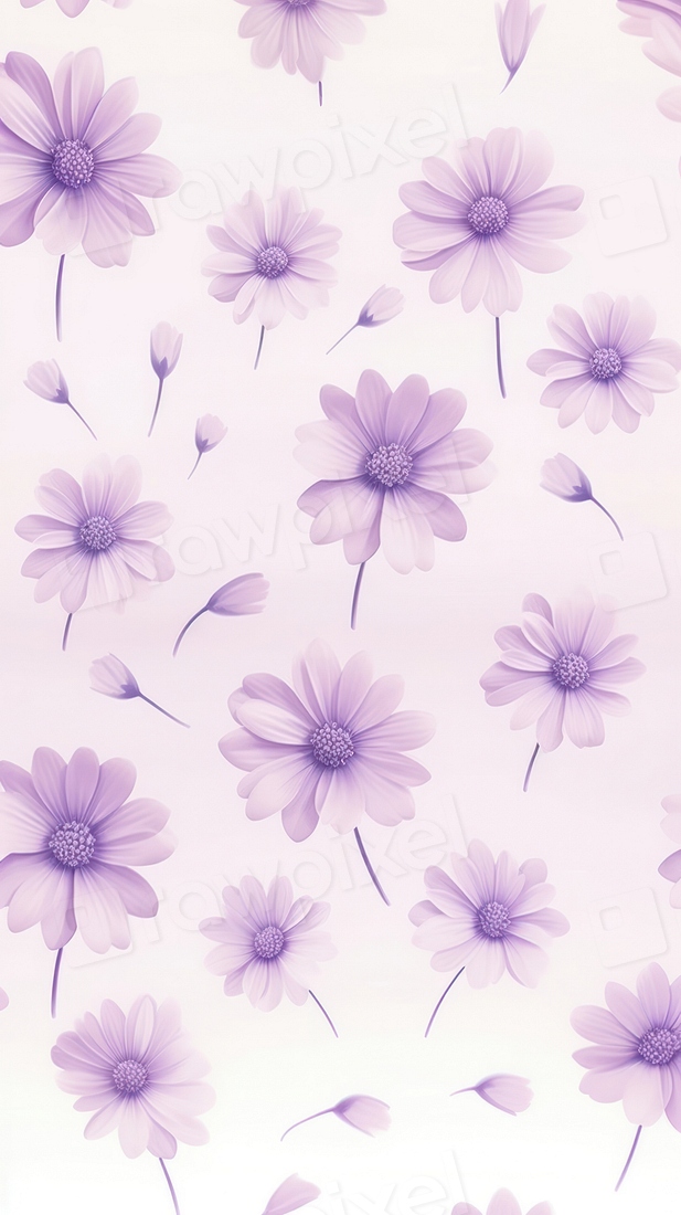 Violet flower pattern backgrounds wallpaper. | Premium Photo ...