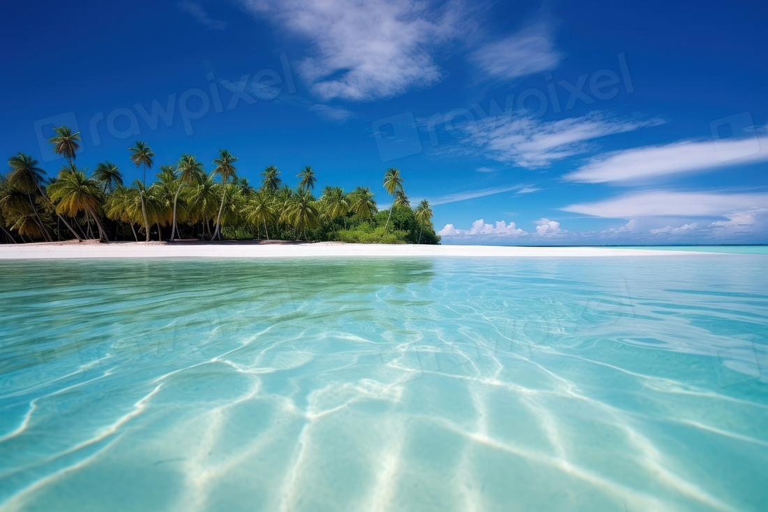 Exotic island landscape beach sky | Free Photo - rawpixel