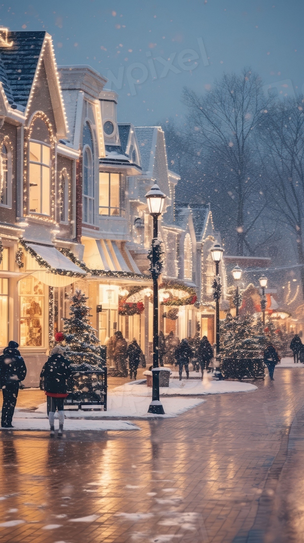 Chirstmas town architecture christmas building. | Premium Photo - rawpixel