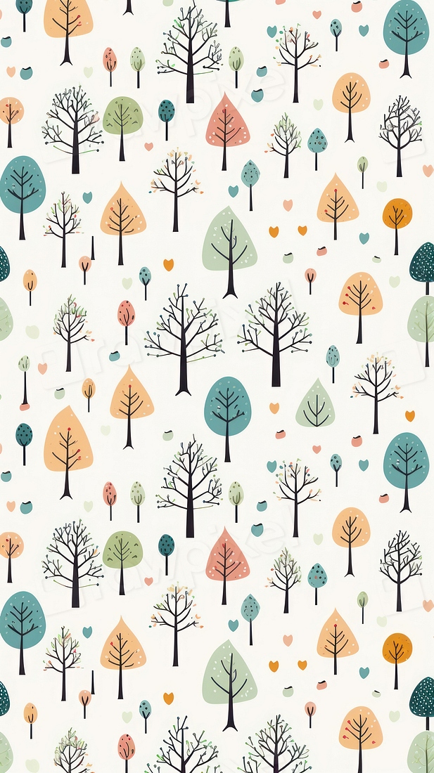 Tree pattern backgrounds wallpaper. | Free Photo Illustration - rawpixel