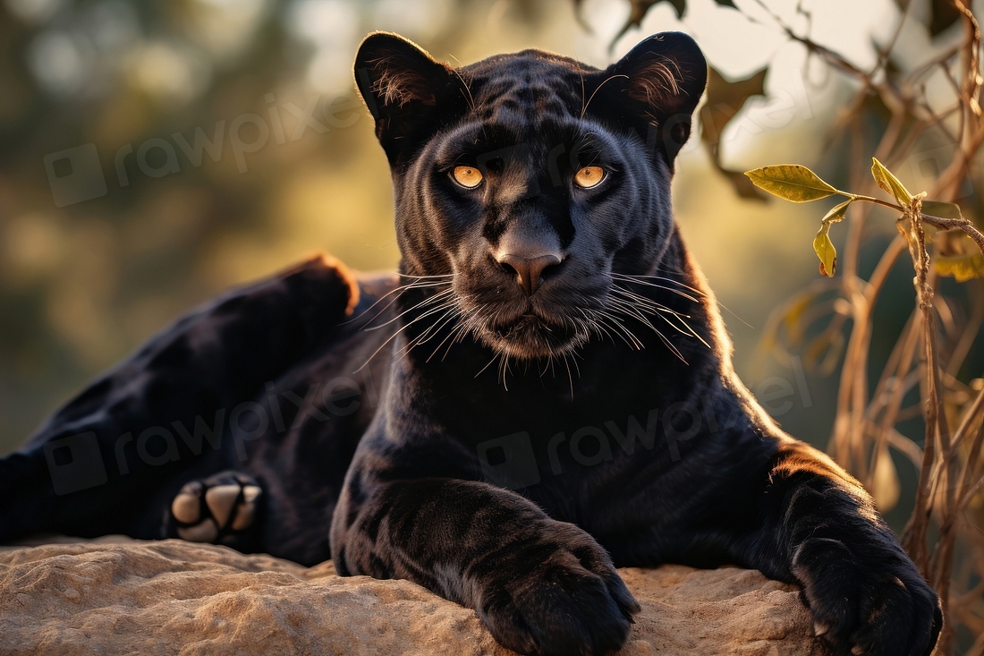 Black panther wildlife leopard animal. | Premium Photo - rawpixel