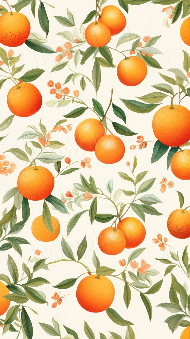 Chinese orange pattern watercolor backgrounds | Premium Photo ...