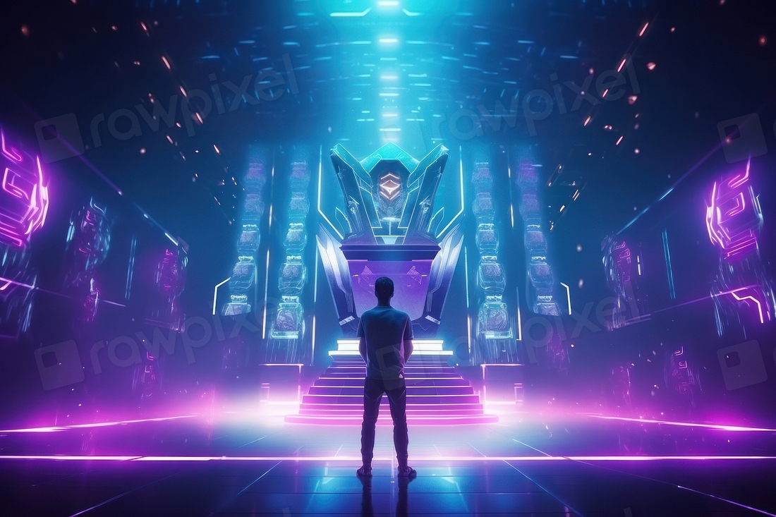 gaming winner light stage architecture. | Free Photo Illustration ...