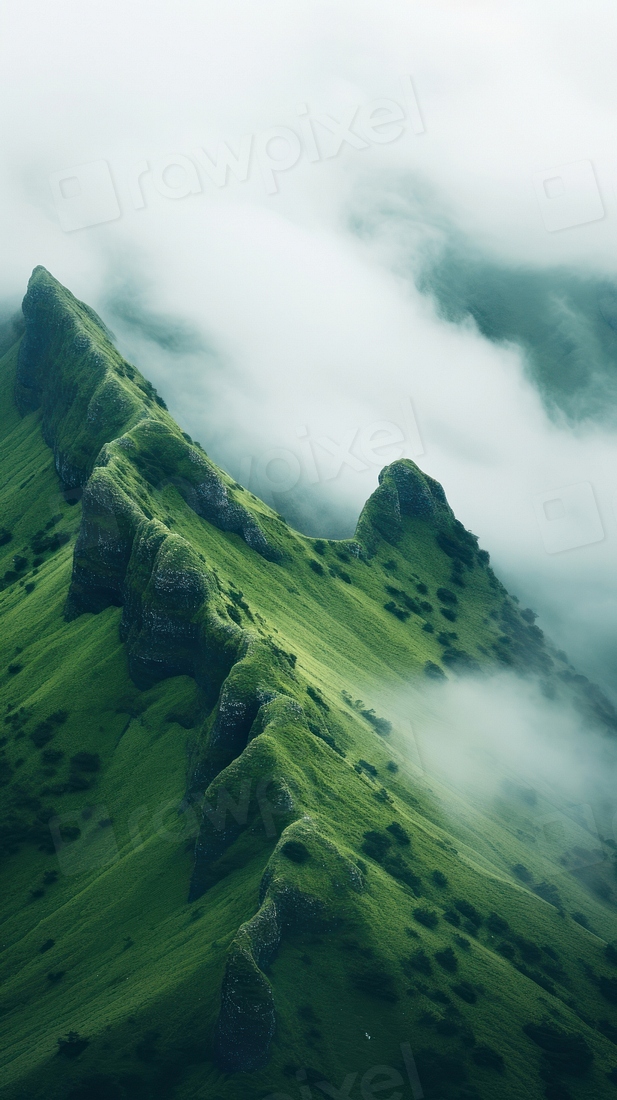 Nature landscape grassland mountain design | Free Photo - rawpixel