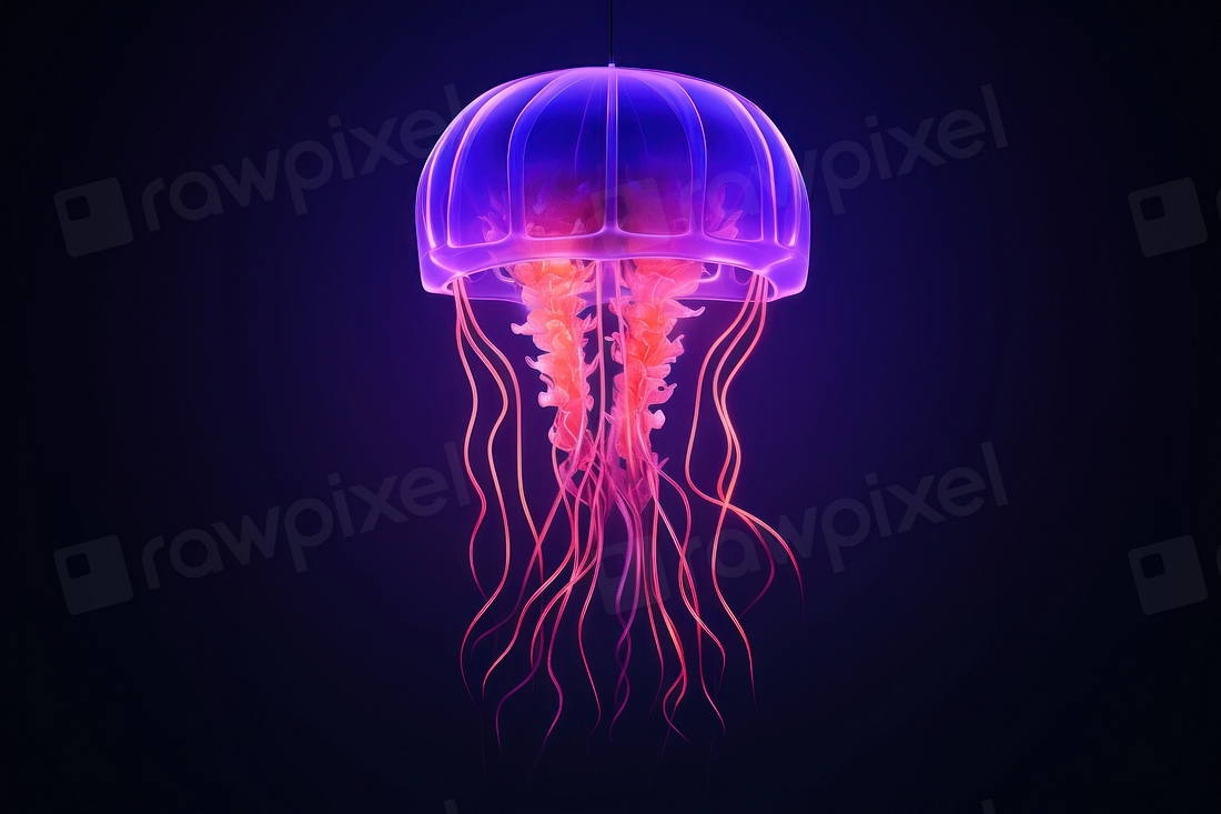 Jellyfish invertebrate zooplankton transparent. AI | Free Photo ...
