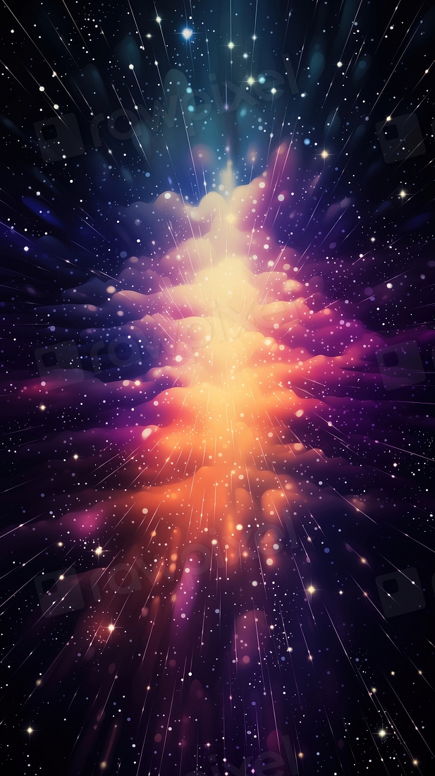 Minimal Galaxy astronomy universe nebula. | Premium Photo Illustration ...