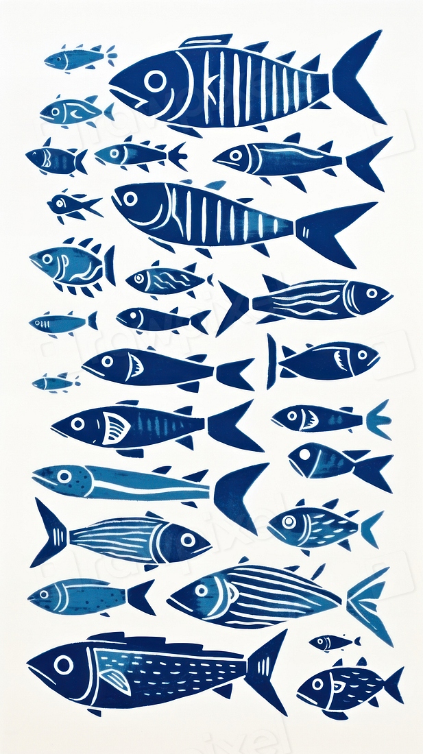 Deep ocean fish drawing line | Premium Photo Illustration - rawpixel