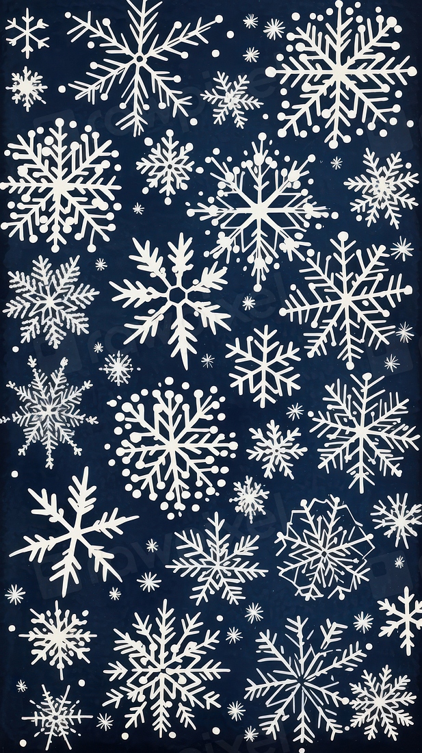 Snowflakes pattern nature backgrounds. | Free Photo Illustration - rawpixel
