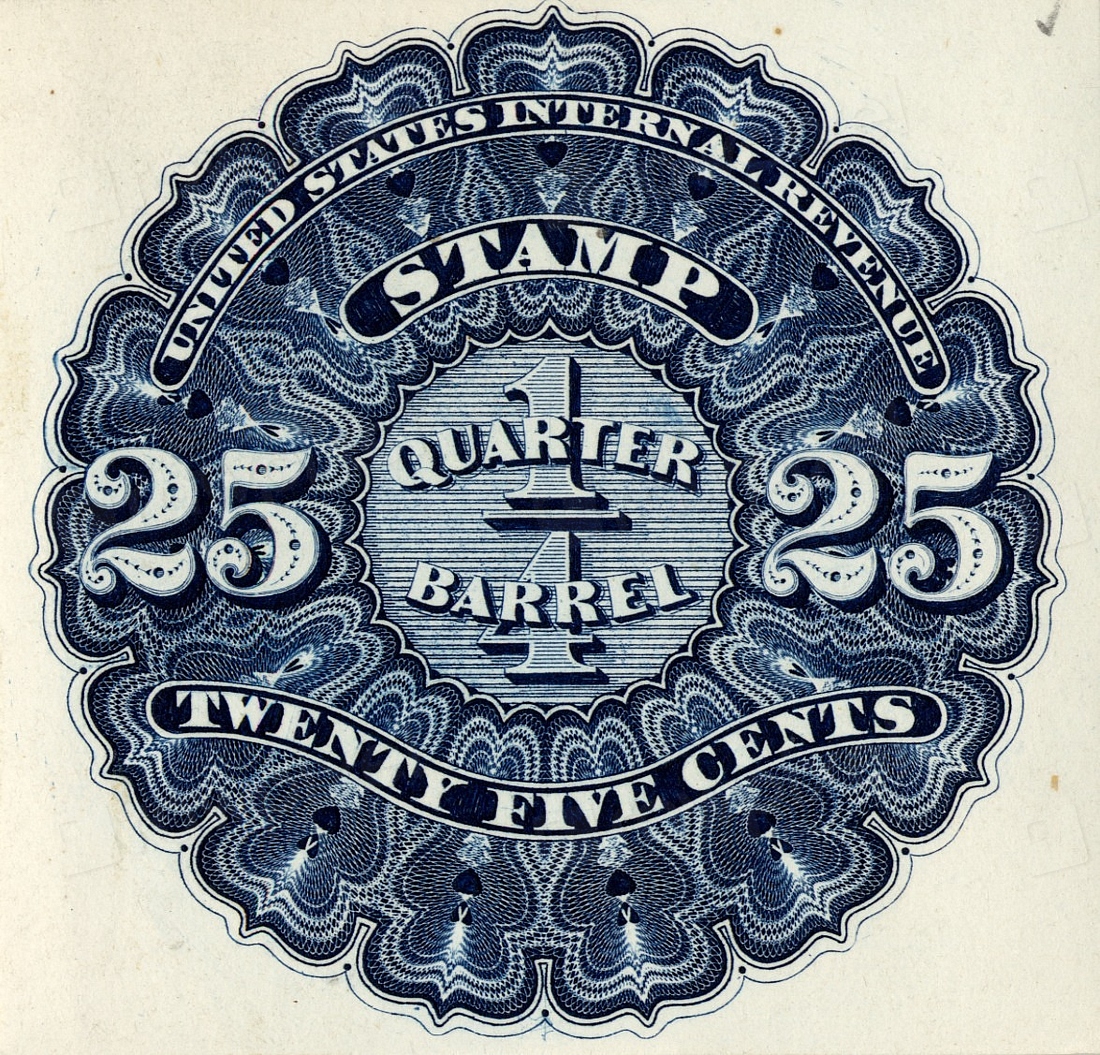 25c Beer revenue stamp proof | Free Photo - rawpixel