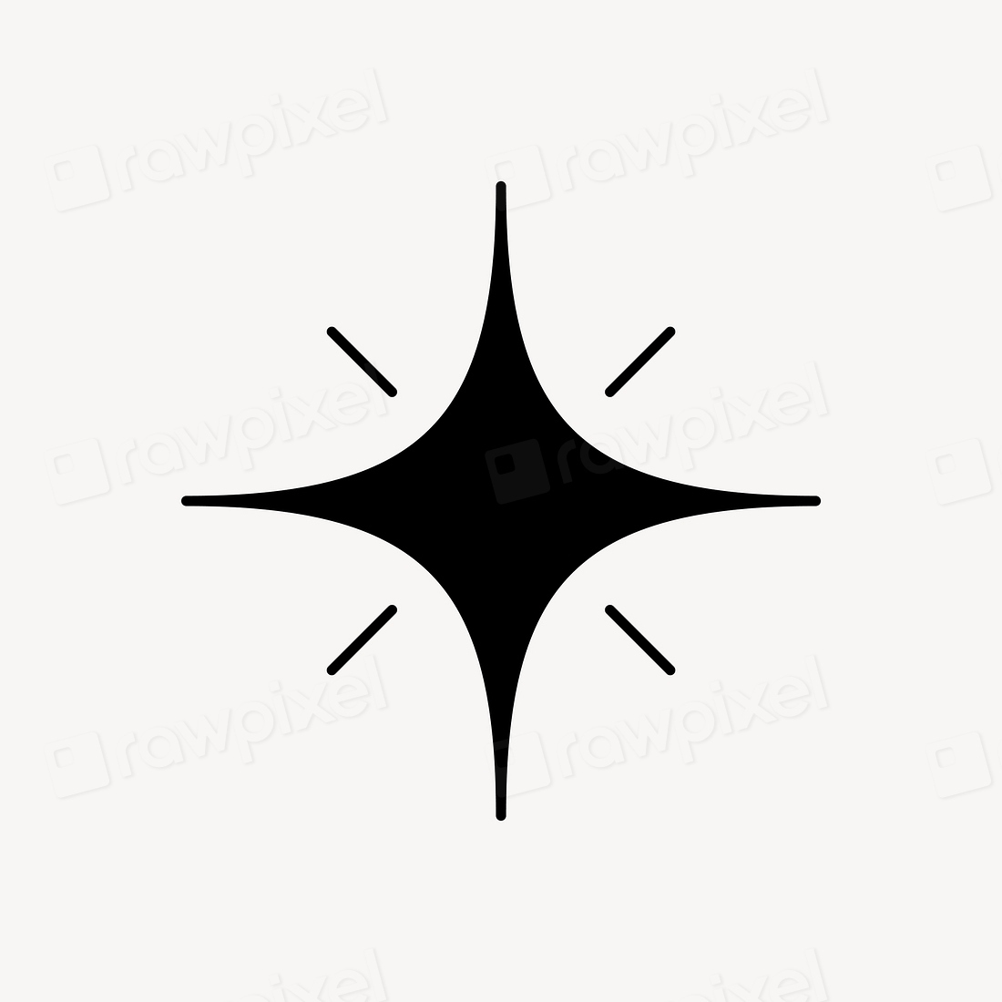 Black star, celestial line art | Free Photo Illustration - rawpixel