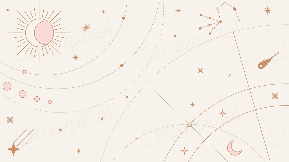 Esoteric celestial desktop wallpaper, pastel | Premium PSD - rawpixel