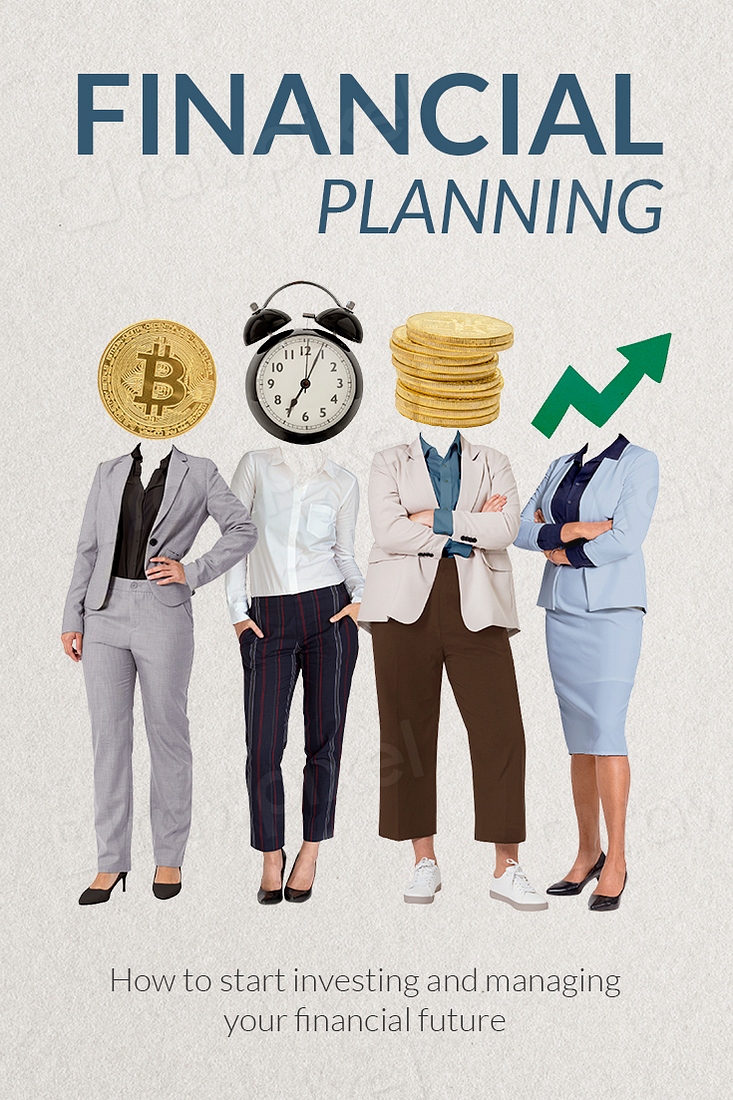 Financial planning Pinterest post template, | Premium PSD Template ...