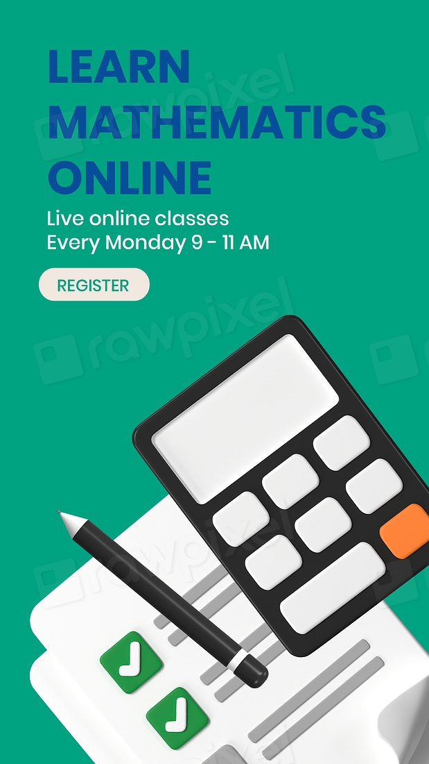 Mathematics Instagram story template, 3D | Premium PSD Template - rawpixel