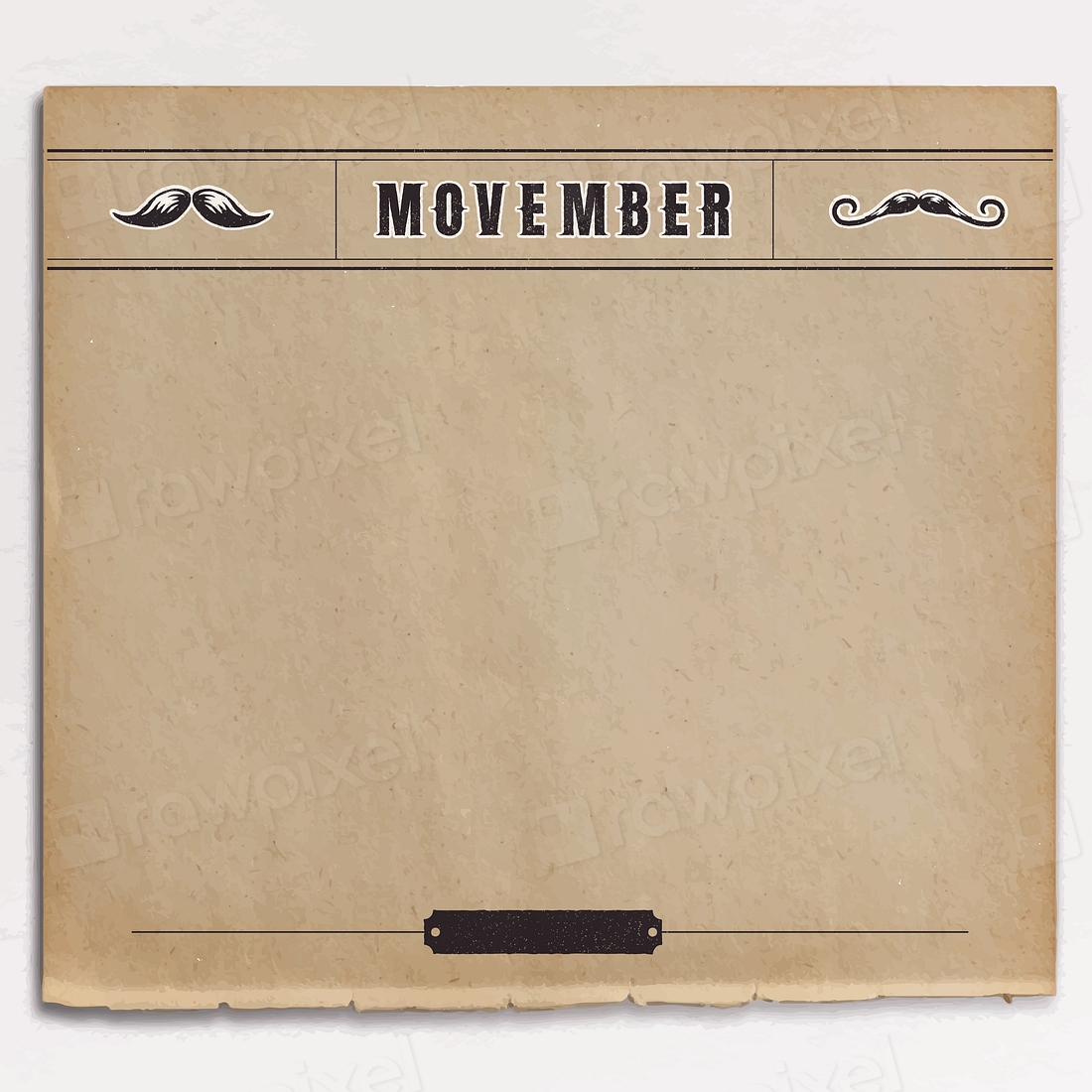 Movember vintage frame design vector | Premium Vector Mockup - rawpixel