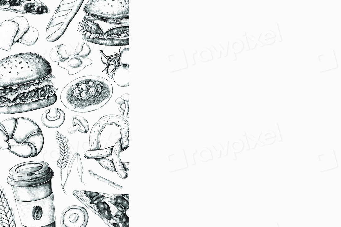 Blank junk food frame design | Premium Vector - rawpixel