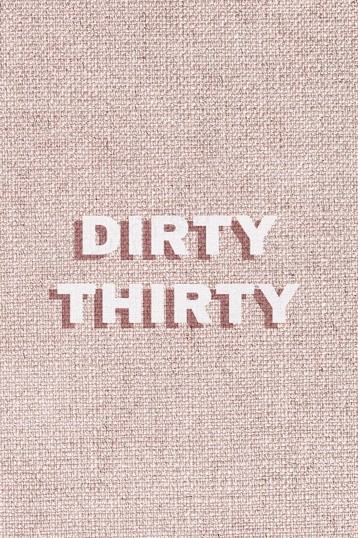 Dirty thirty text psd typogrpahy | Free PSD - rawpixel