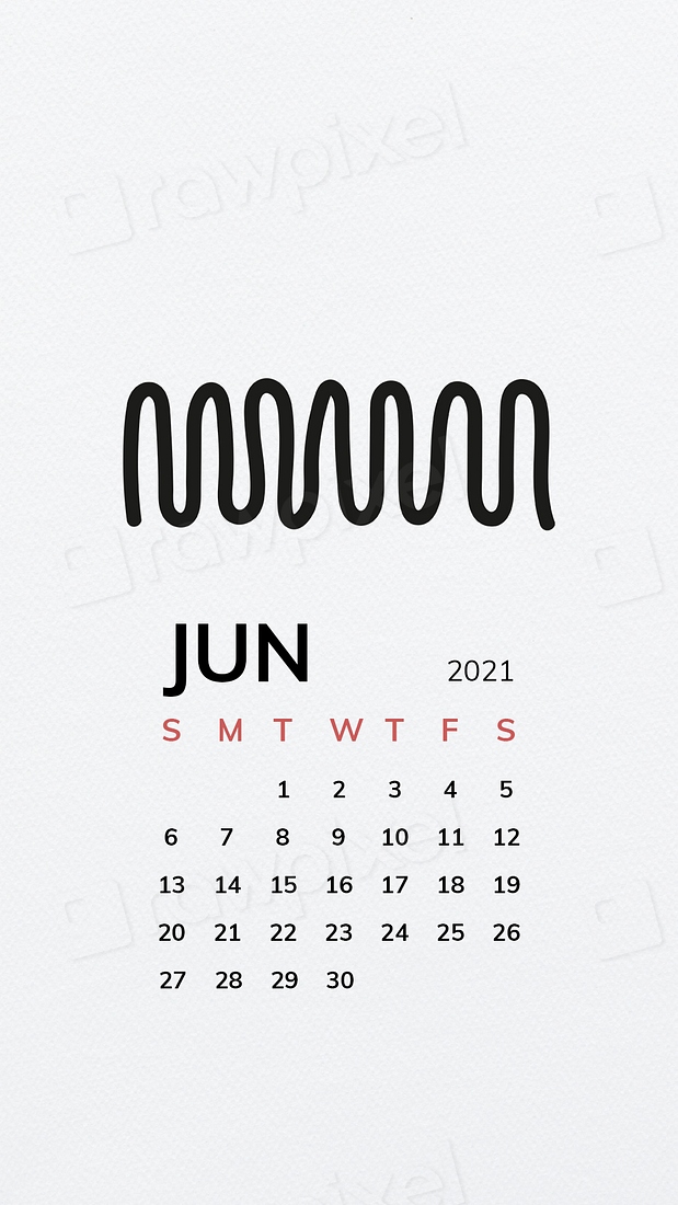 Calendar 2021 June printable template | Premium PSD - rawpixel