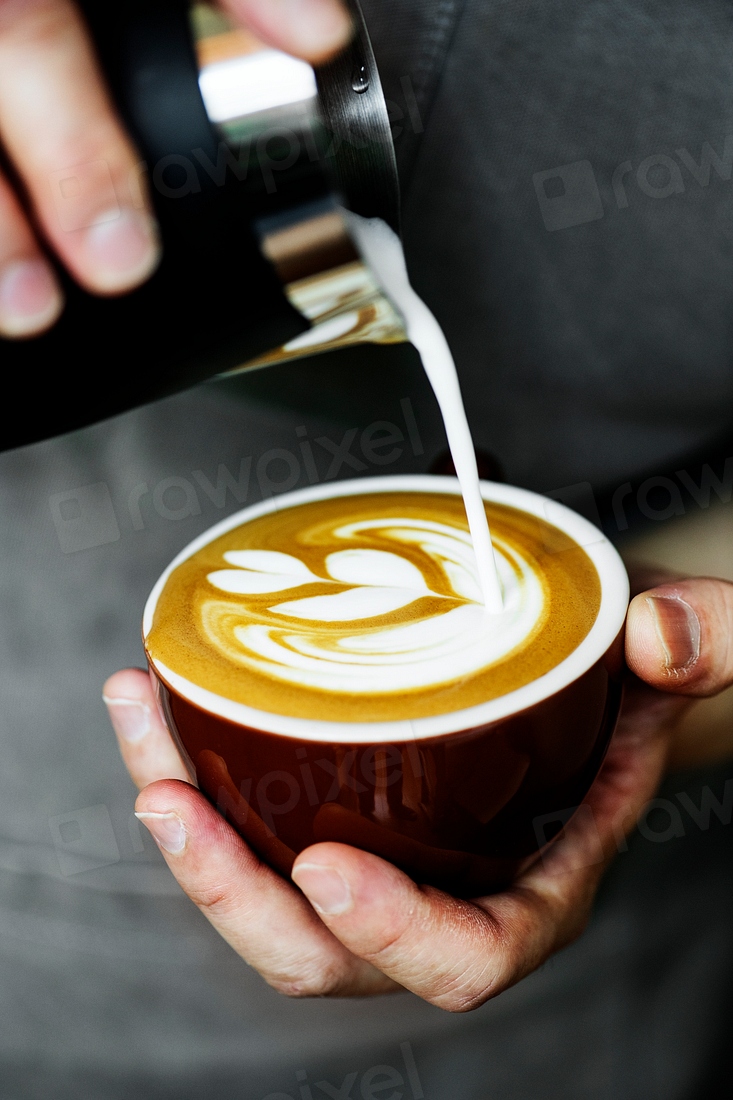 Closeup barista making latte art | Premium Photo - rawpixel