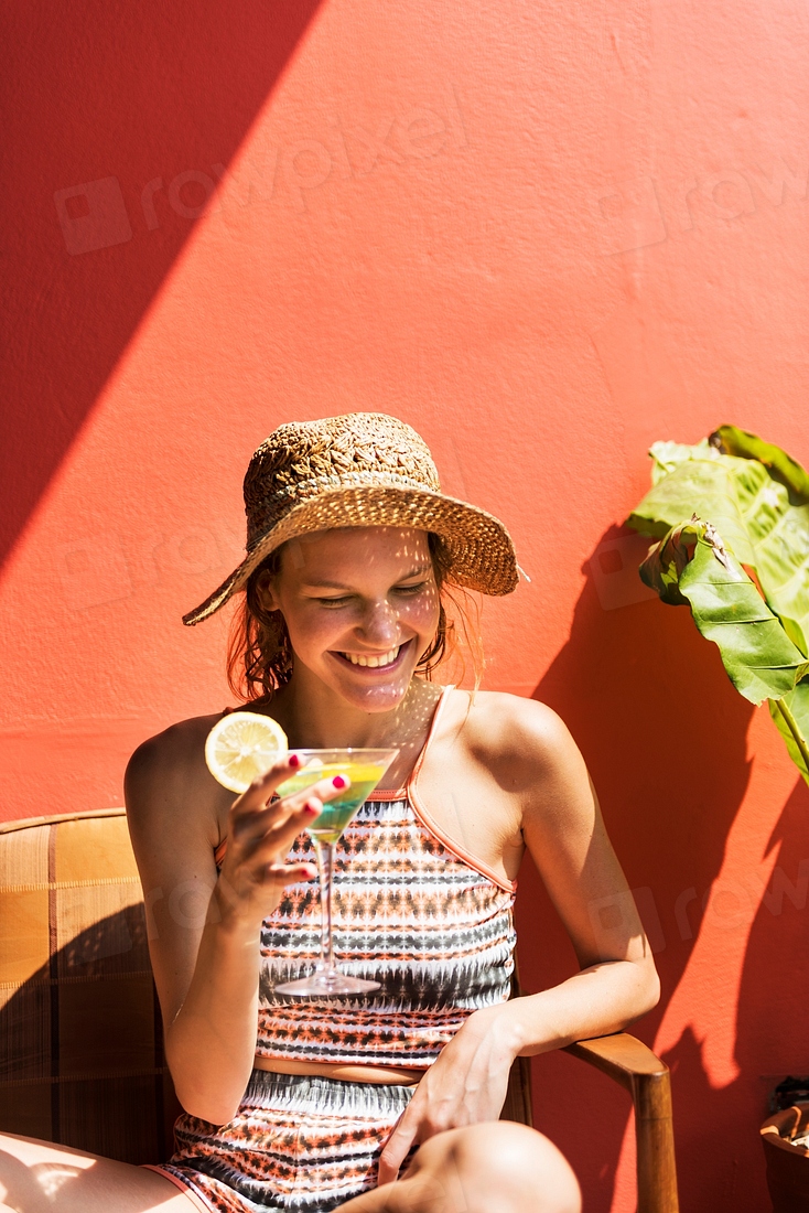 Young woman relaxing sun | Premium Photo - rawpixel