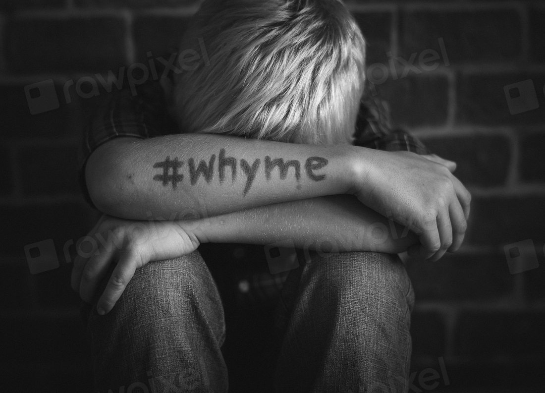Boy hashtag why me written | Free Photo - rawpixel