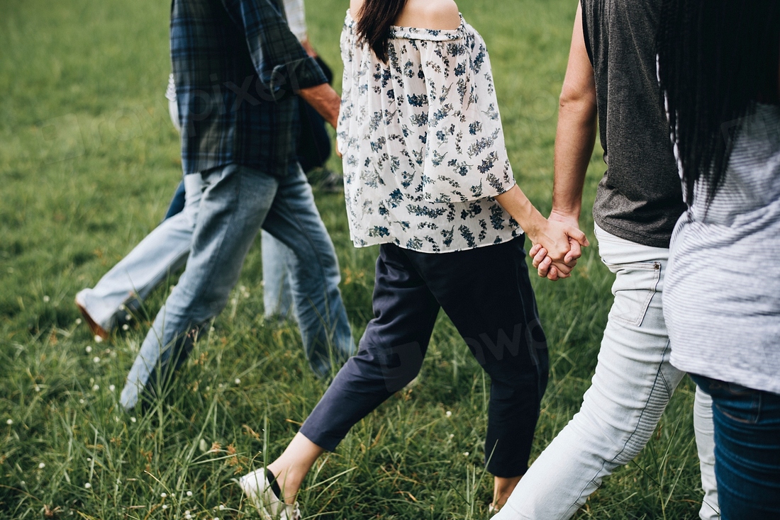 Diverse people holding hands and | Premium Photo - rawpixel