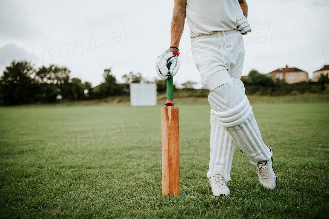 Cricket player standing field | Premium Photo - rawpixel
