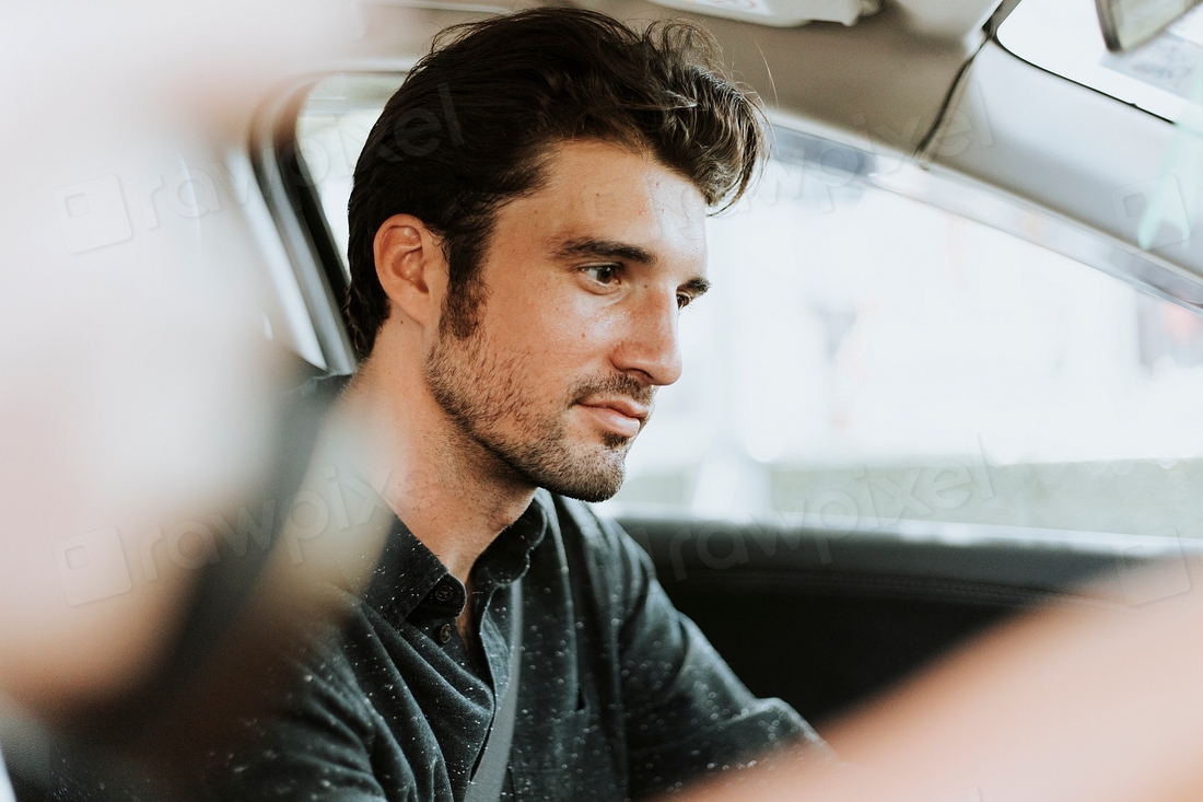 A man in a car | Premium Photo - rawpixel