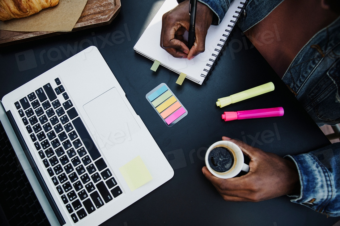 Man write his notebook cafe | Premium Photo - rawpixel