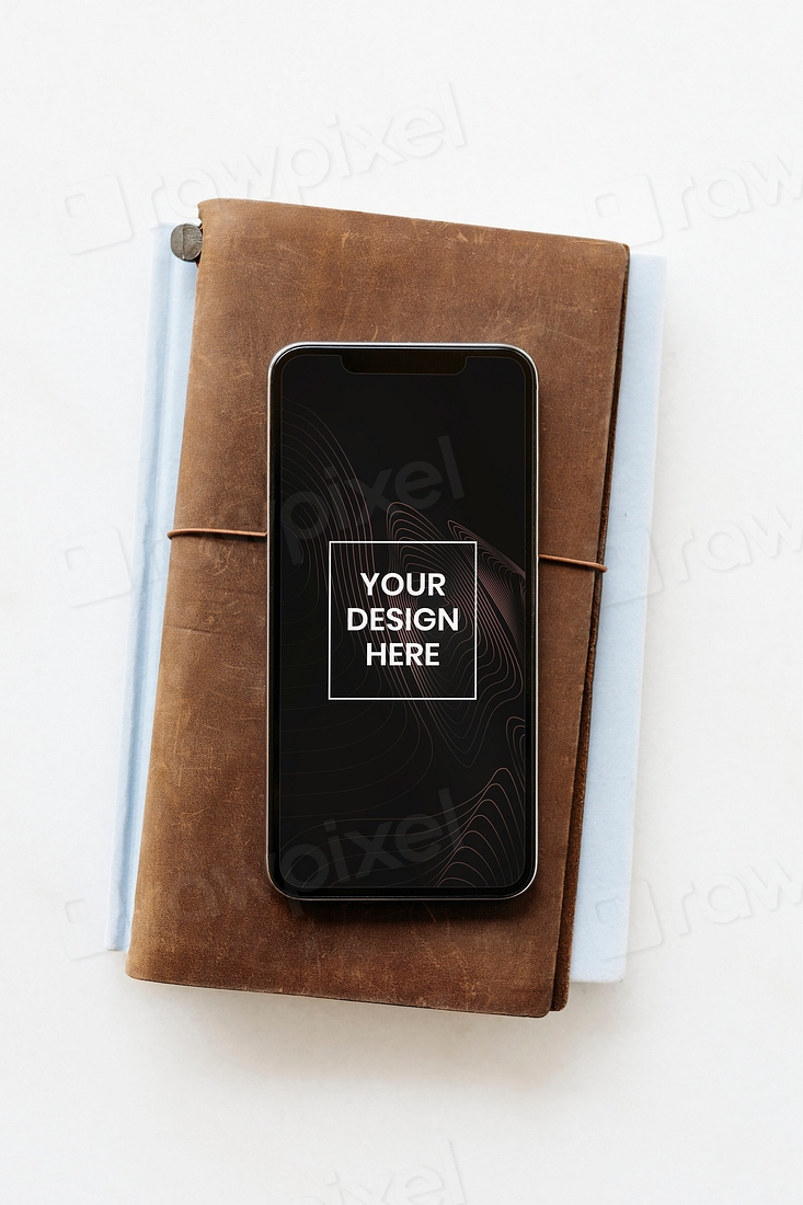 Phone leather diary mockup | Premium PSD Mockup - rawpixel