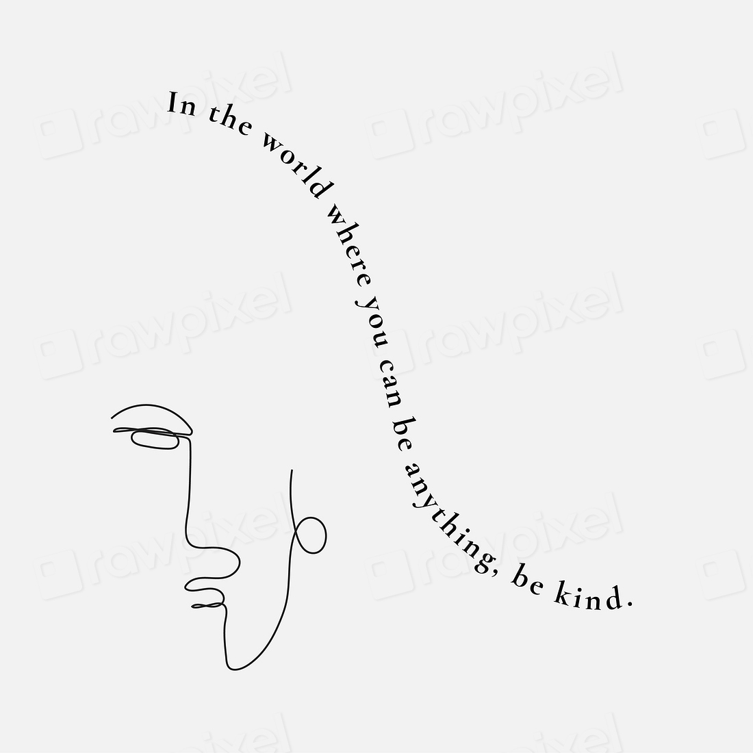 Be kind inspirational quote vector | Premium Vector - rawpixel