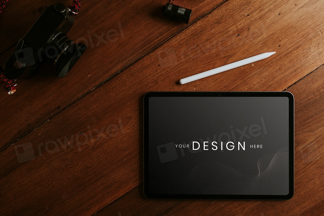 Digital tablet psd wallpaper screen | Premium PSD Mockup - rawpixel
