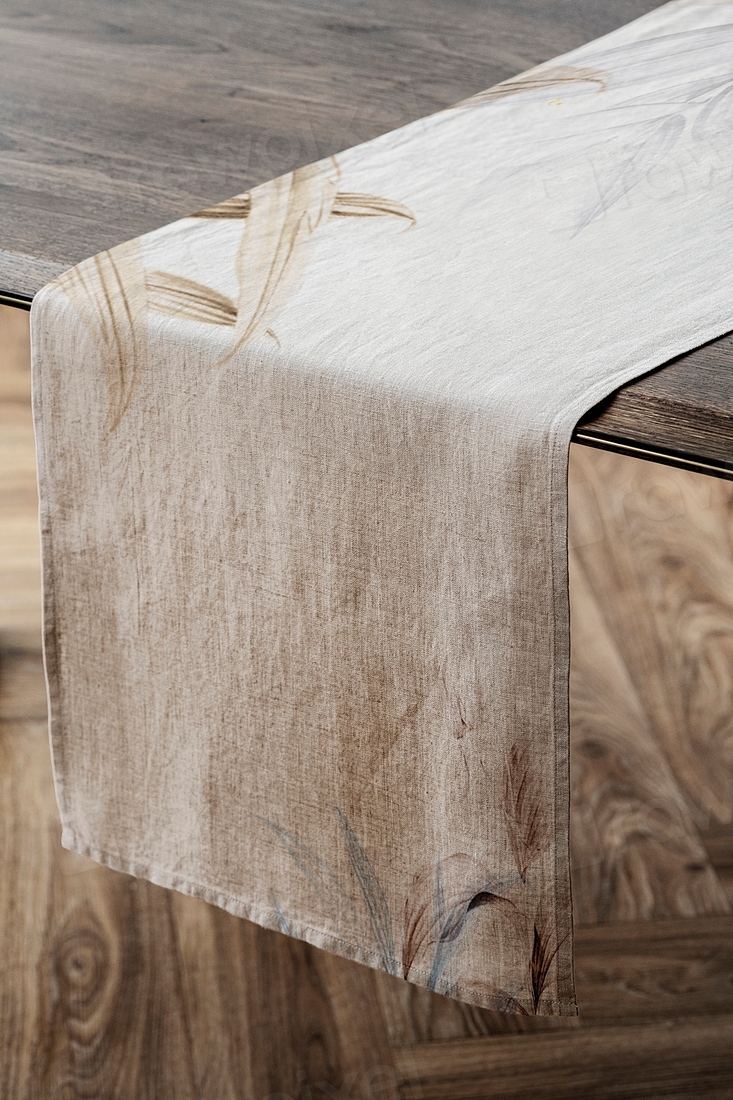 Floral table runner mockup psd | Premium PSD Mockup - rawpixel