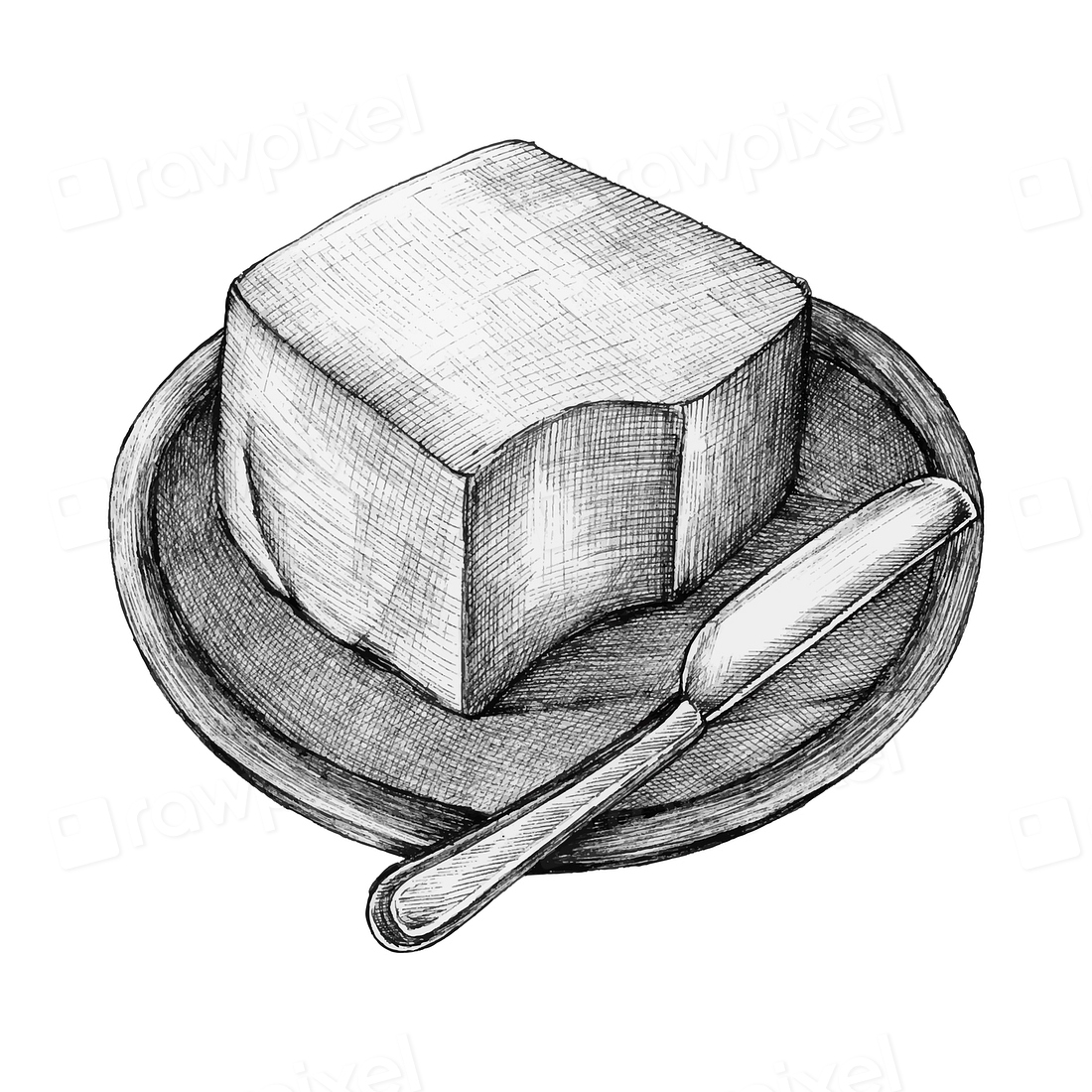 Hand-drawn butter | Premium Vector Illustration - rawpixel