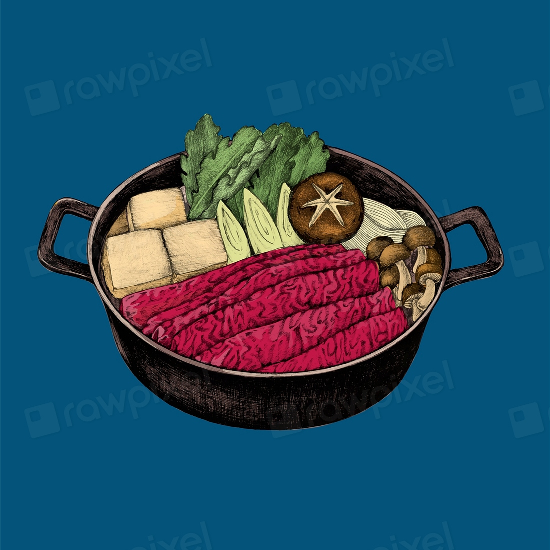 Illustration of Japanese food | Premium Vector Illustration - rawpixel