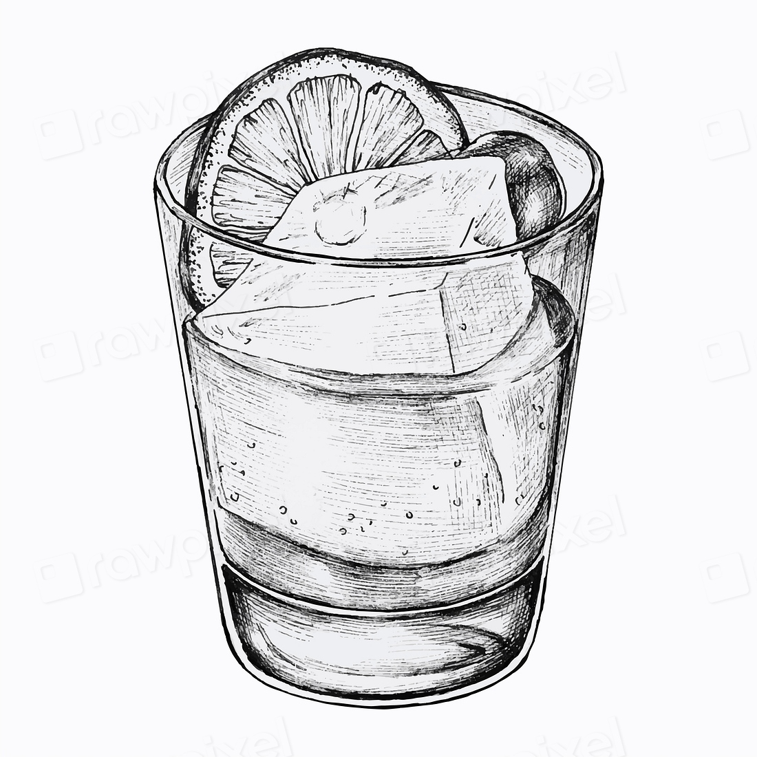 Hand drawn lemonade ice vector | Premium Vector Illustration - rawpixel