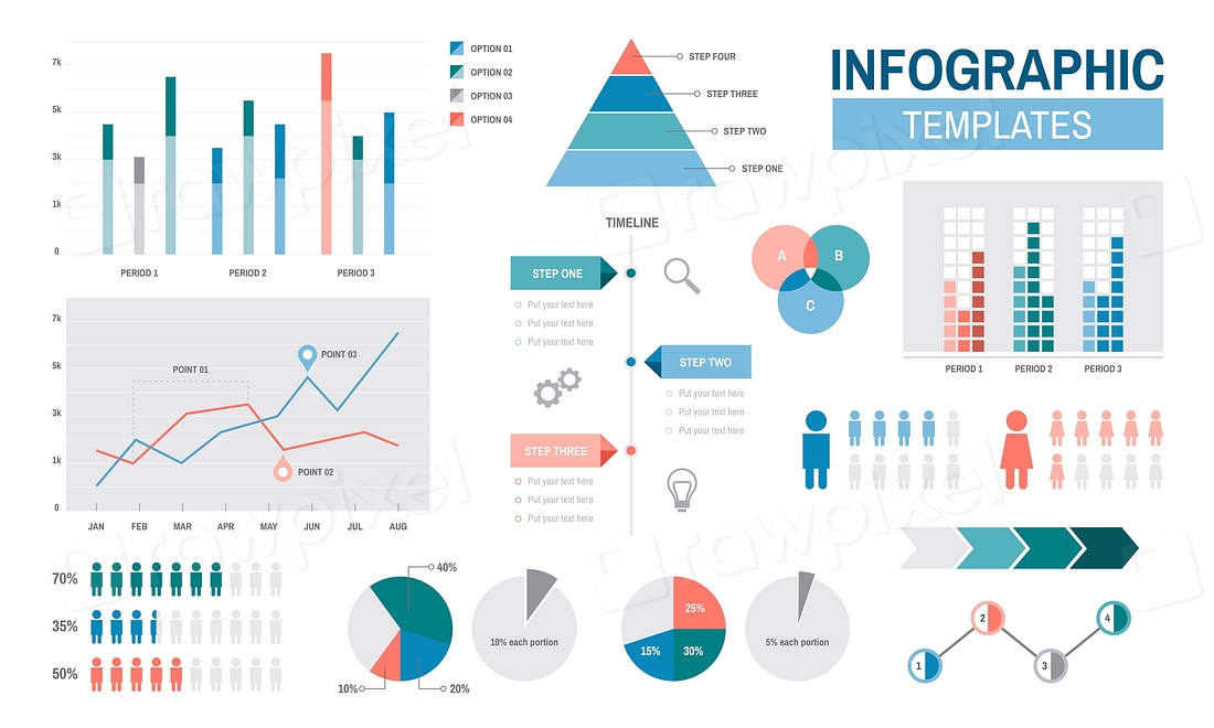 Set of infographic templates | Premium Vector - rawpixel