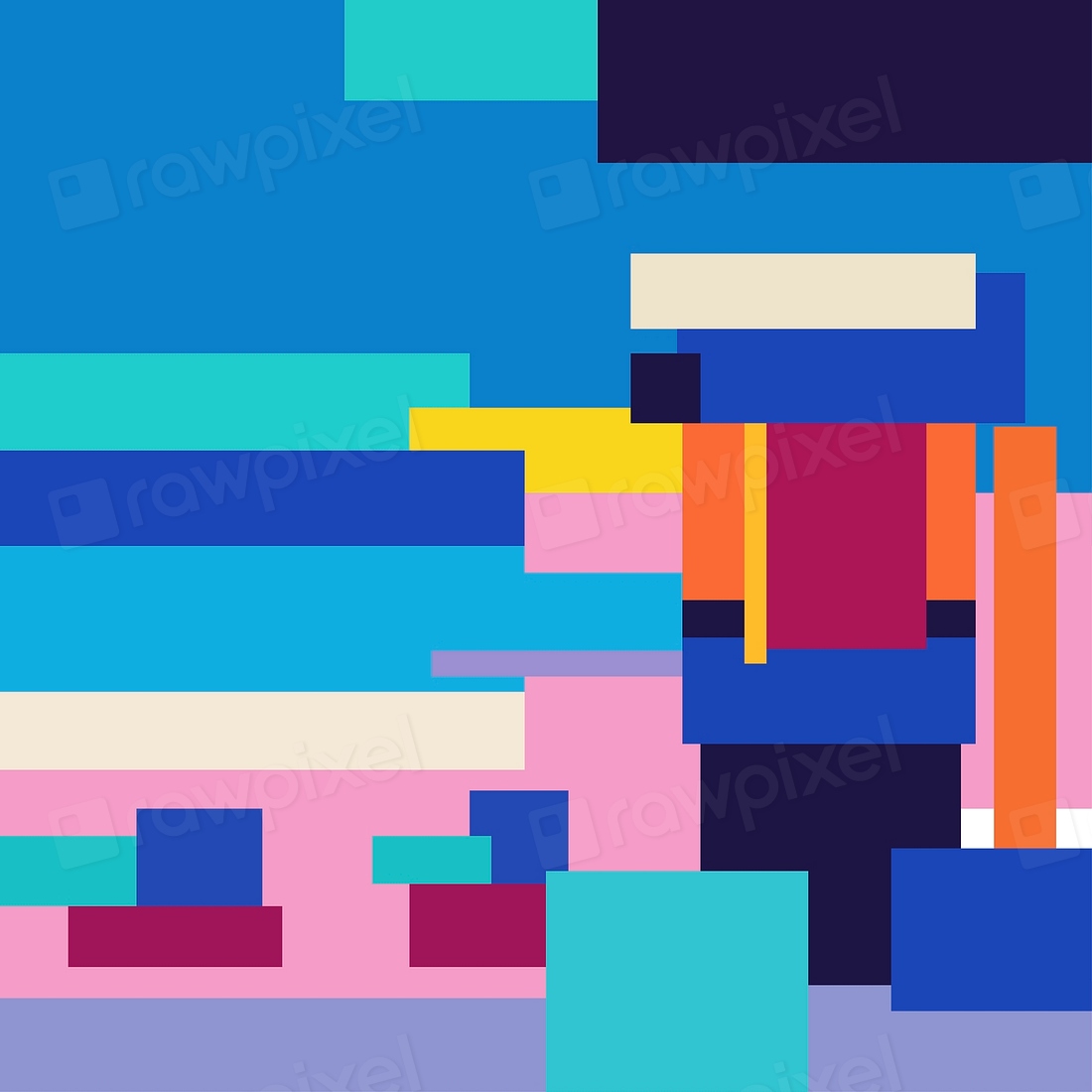 Colorful abstract textured design graphic | Premium Vector - rawpixel