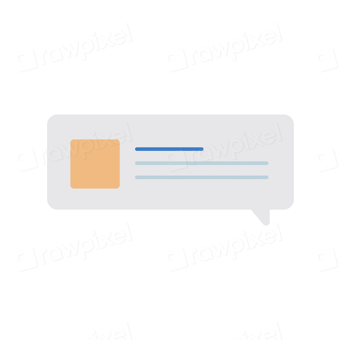 Vector message speech bubble icon | Free Vector - rawpixel