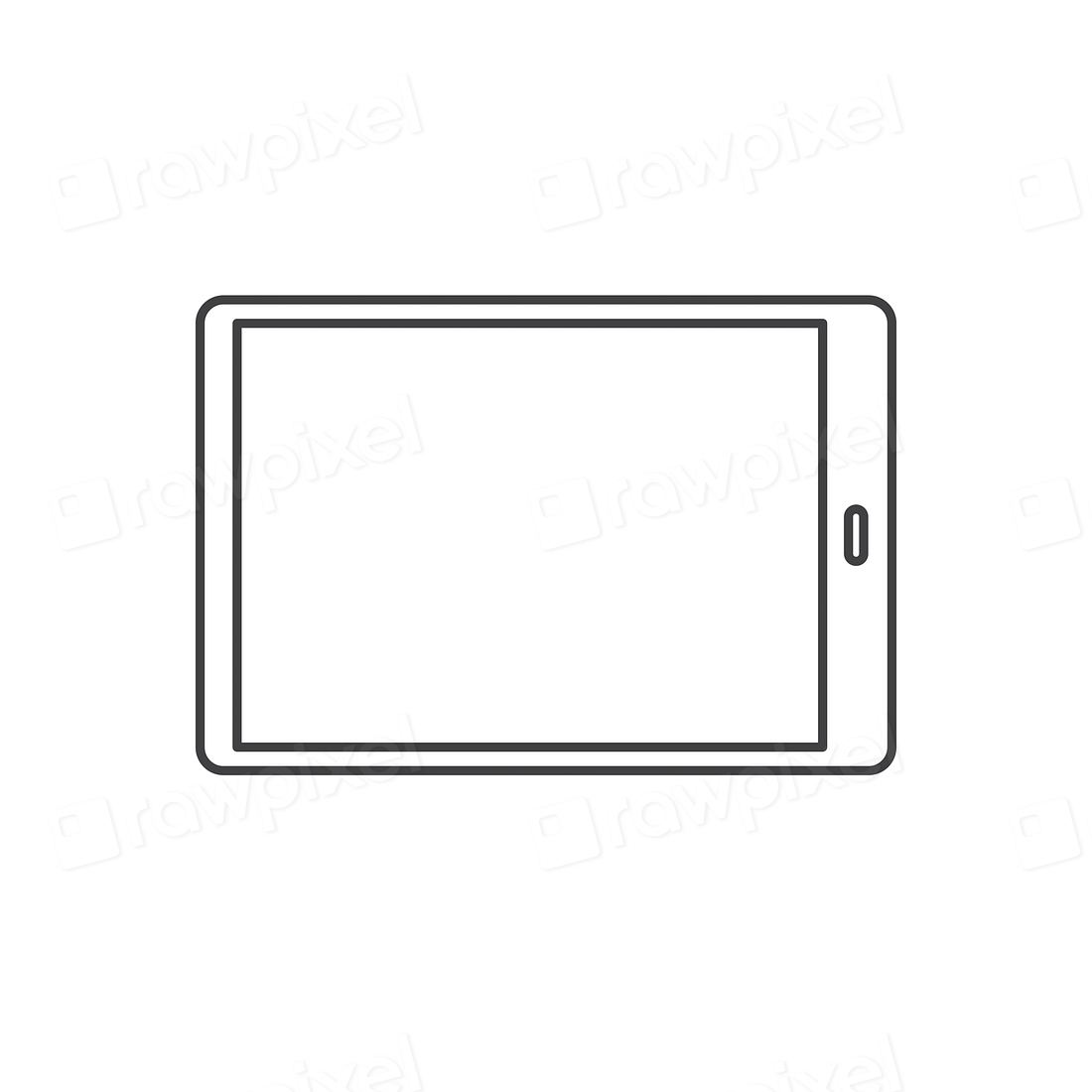 Vector of digital tablet icon | Free Vector - rawpixel
