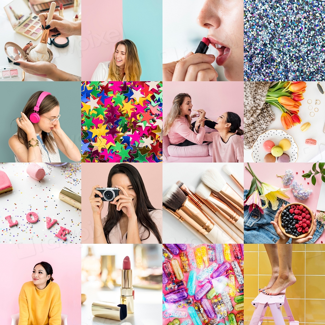 Compilation girly makeup themed images | Premium Photo - rawpixel