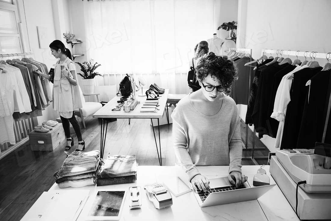 Customers checking out a shop | Premium Photo - rawpixel
