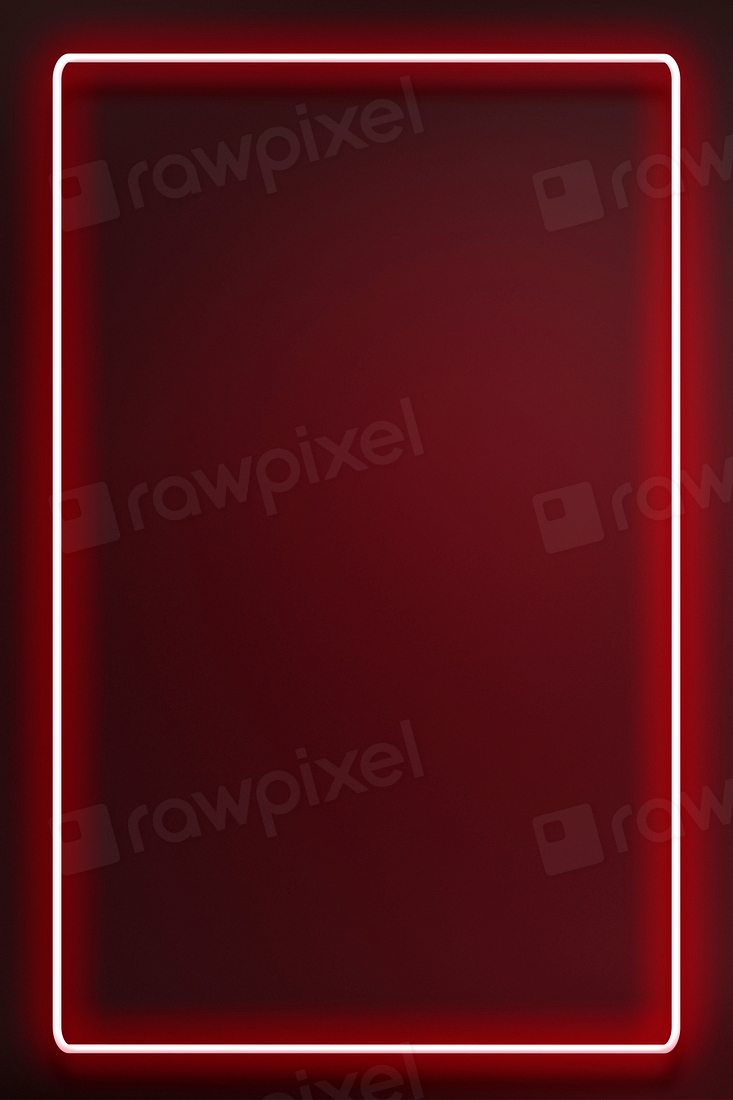 Glowing neon frame dark red | Premium PSD - rawpixel