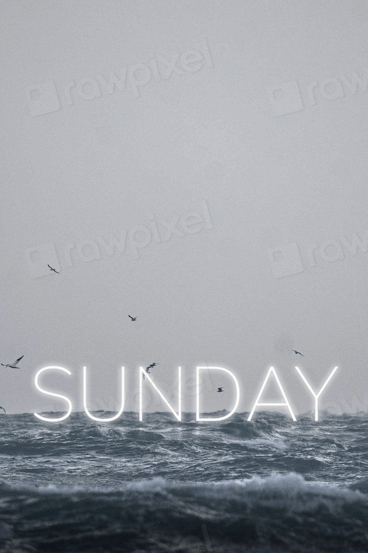 White neon text SUNDAY typography | Free Photo - rawpixel