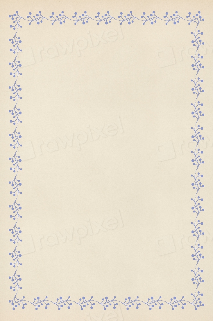Blue ornamental frame beige background | Premium PSD - rawpixel