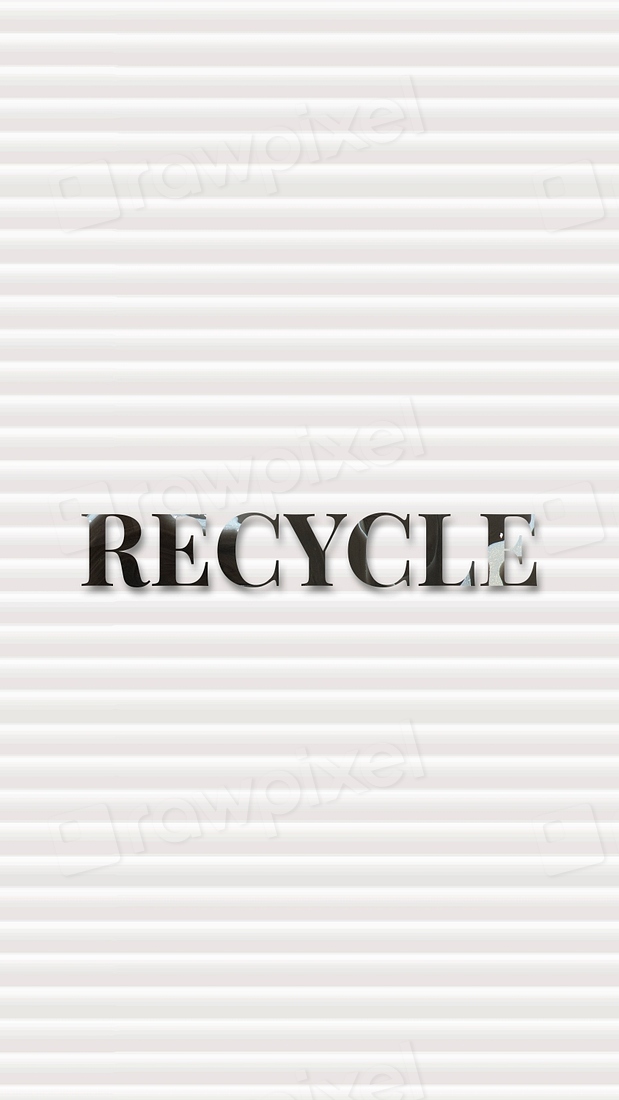 Recycle word art typography mobile | Free Photo - rawpixel