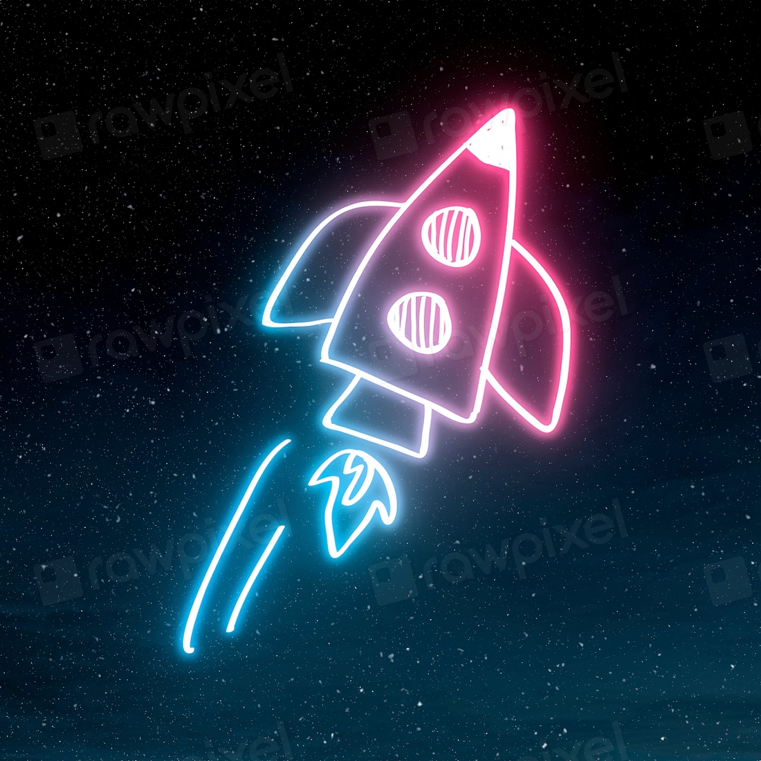 Rainbow led light psd neon | Premium PSD - rawpixel